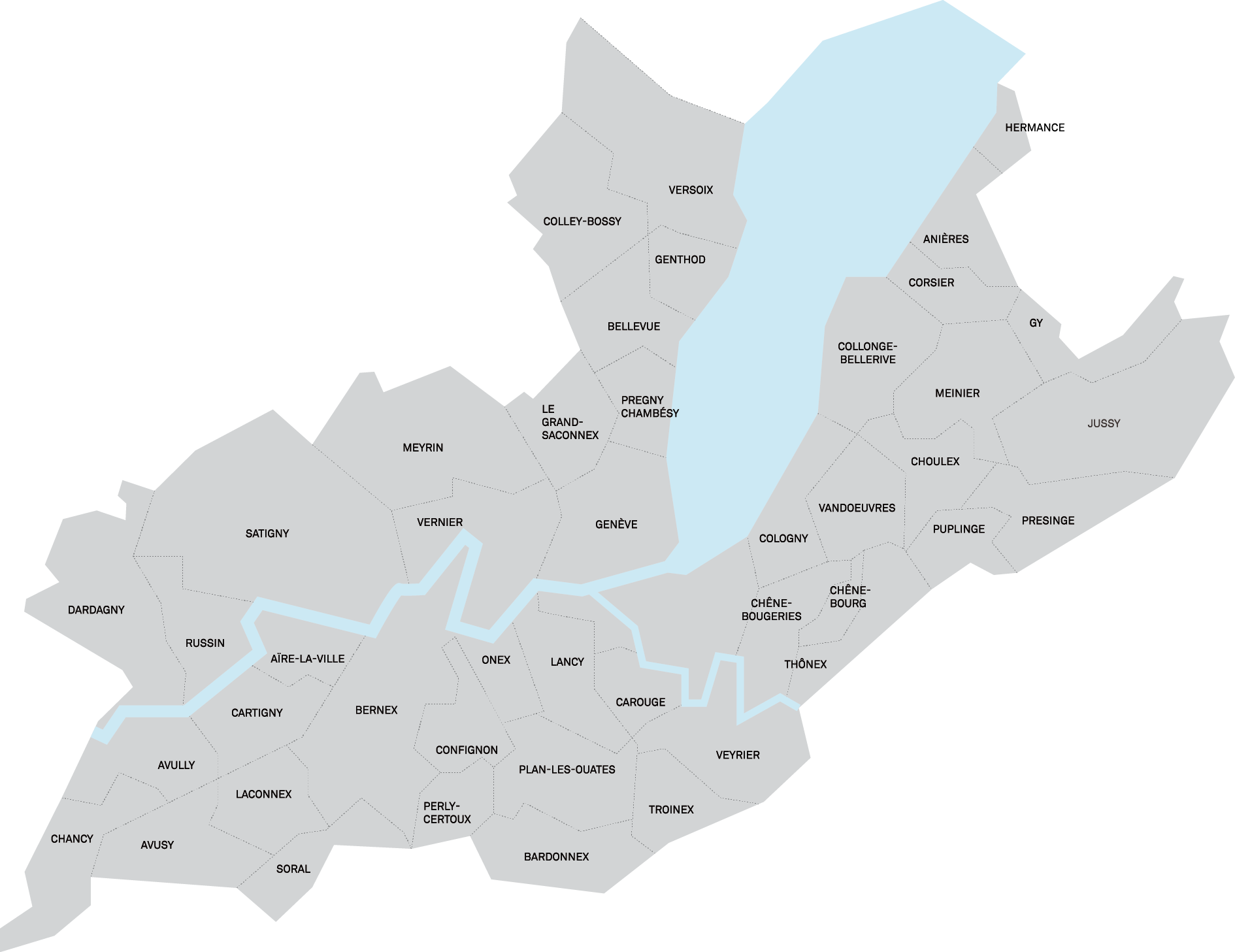 Combien de communes y a-t-il dans le canton de Genève? - Bonjour Genève